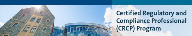 Certified Regulatory and Compliance Professional Program (CRCP ...